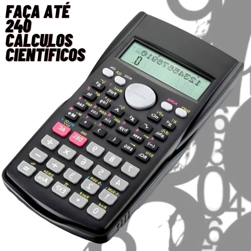 Calculadora científica de nível profissional com 240 funções ...