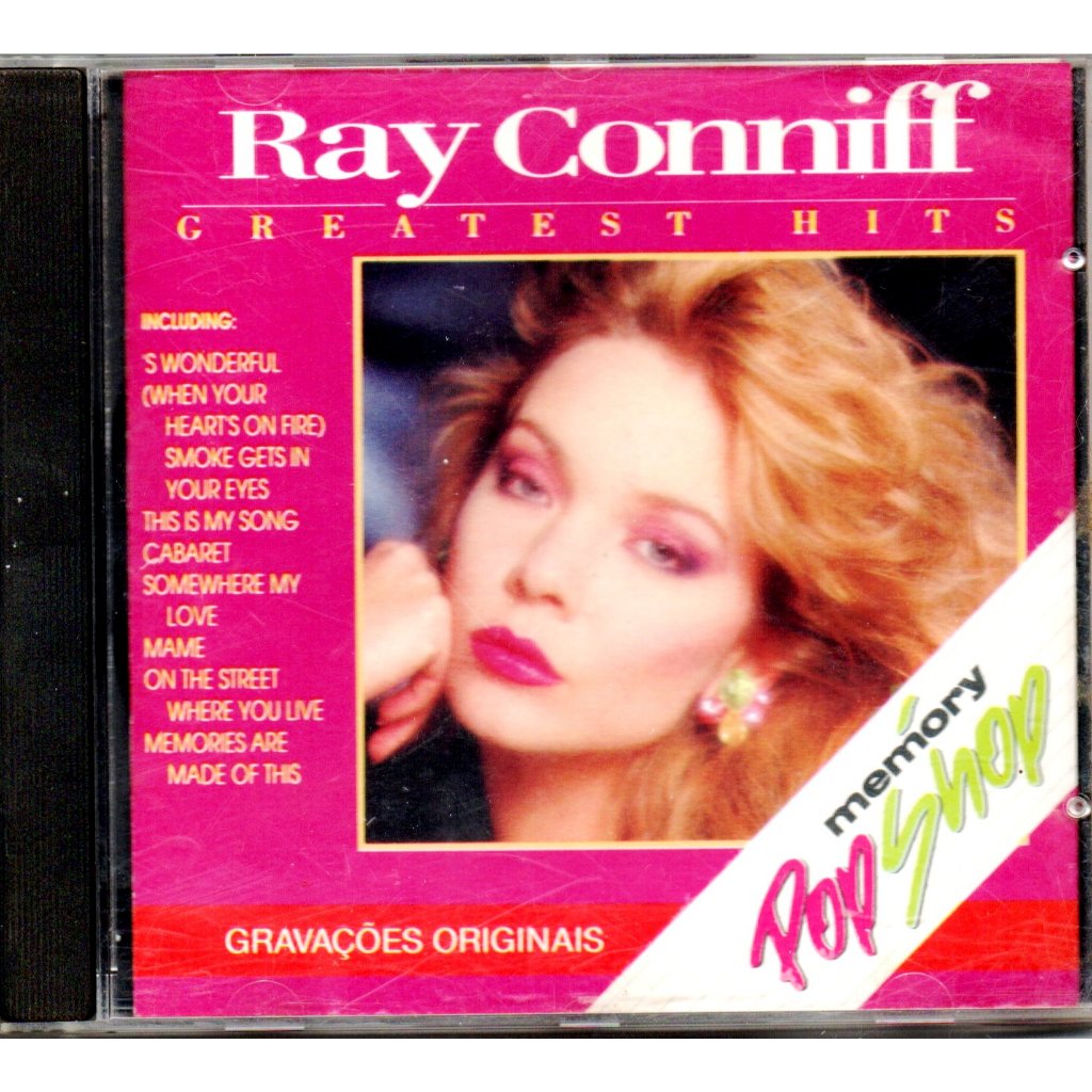 CD – GREATEST HITS RAY CONNIFF – MEMORY POP SHOP GRAVAÇÕES ORIGINAIS ...