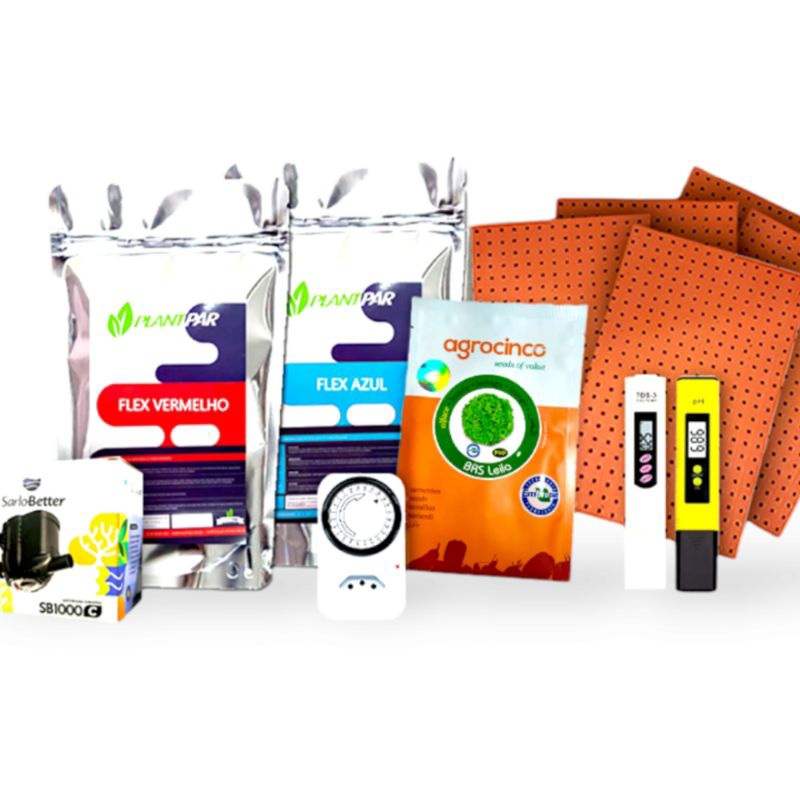Kit Hidroponia - Produtor Iniciante - Horta em casa | Shopee Brasil