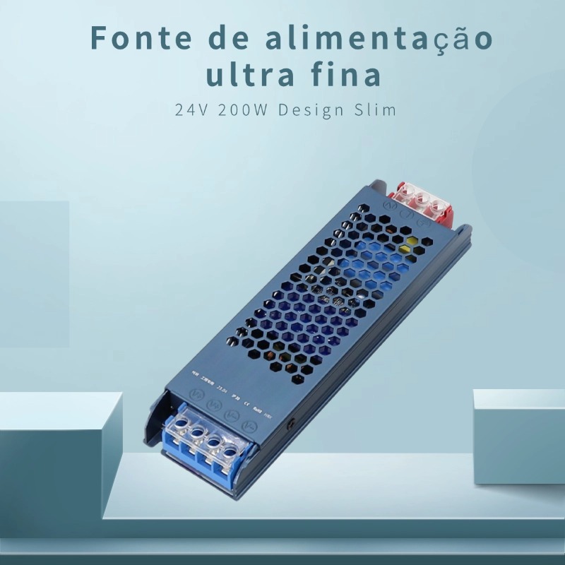 Fonte Chaveada 25A 24V 200W P/ Cftv Fita Led Bivolt 110V-250V | Shopee Brasil