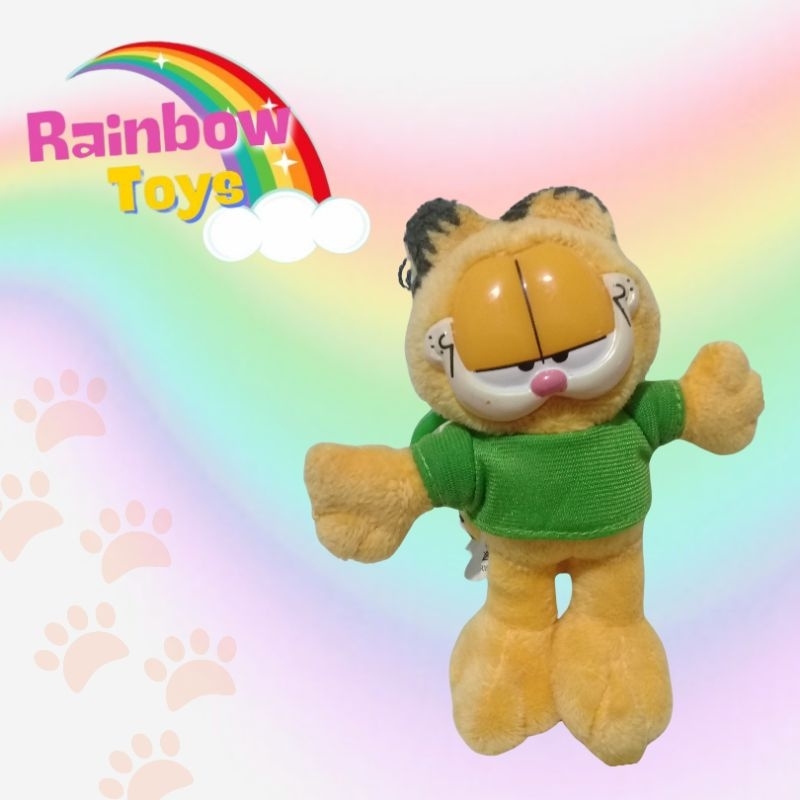 Pelúcia Garfield original, chaveiro, mede 13 cm | Shopee Brasil