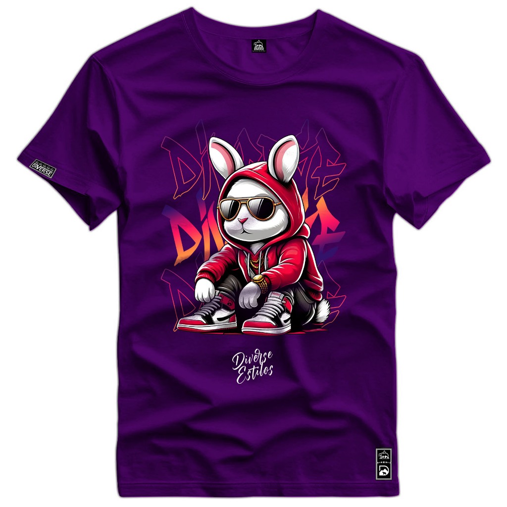 Camiseta Street Wear Bunny Masculina Camisa 100% Algodão | Shopee Brasil
