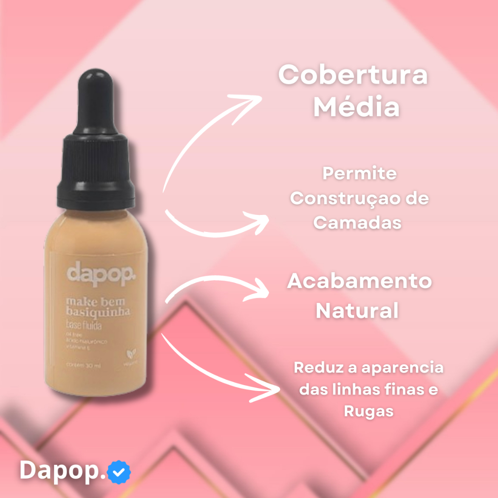 Base Fluída Vegano Make Bem Basiquinha - Dapop | Shopee Brasil
