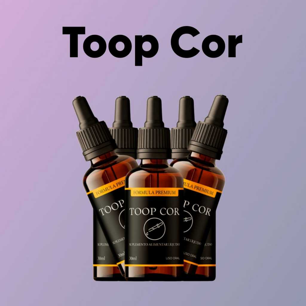 Toop cor 30ml - Cabelos mais Fortes e Lindos - 5 Frascos e envio Já ...
