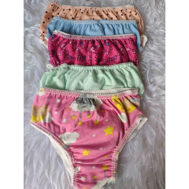 kit 10 calcinhas infantis de excelente qualidade de algodão sortidas ...