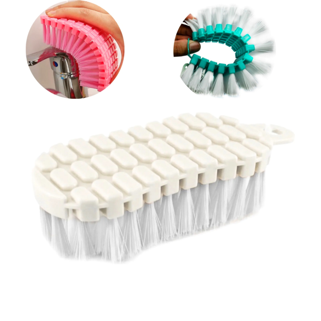 Kit 2 Escova De Lavar Roupa Dobrável Flexível Lavanderia Pia Torneira ...