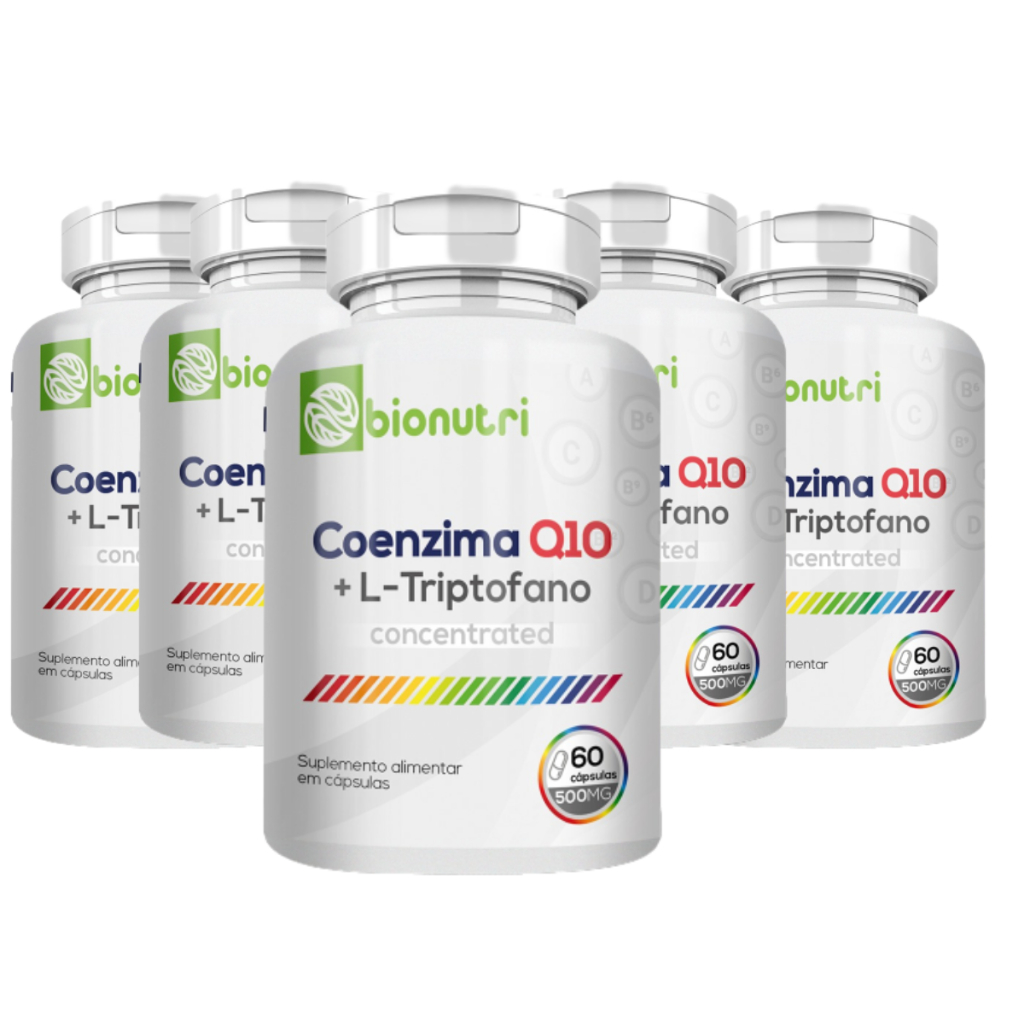 Kit 5 Coenzima Q10 60 Cápsulas 500mg Quantum | Shopee Brasil