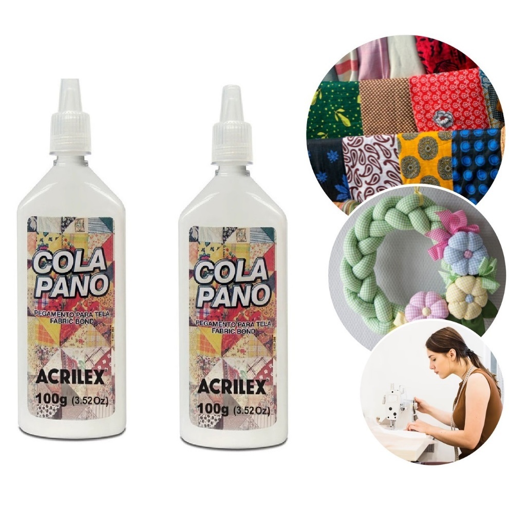 Cola de Tecido, Pano com 35g ou 100g Acrilex | Shopee Brasil