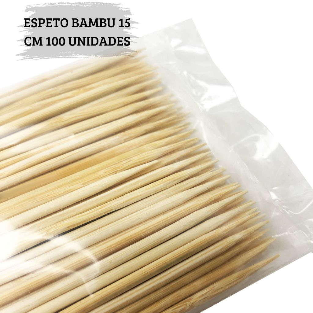 Palitos Espeto 15 cm Pacote com 100 Unidades para Festas e Eventos ...