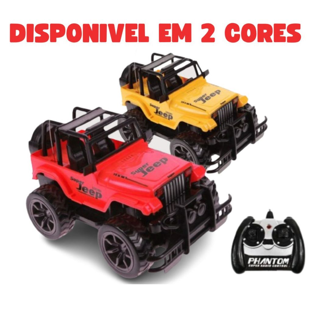 Jeep Troller Rally Controle Remoto Grande a Pilha Brinquedos Meninos ...