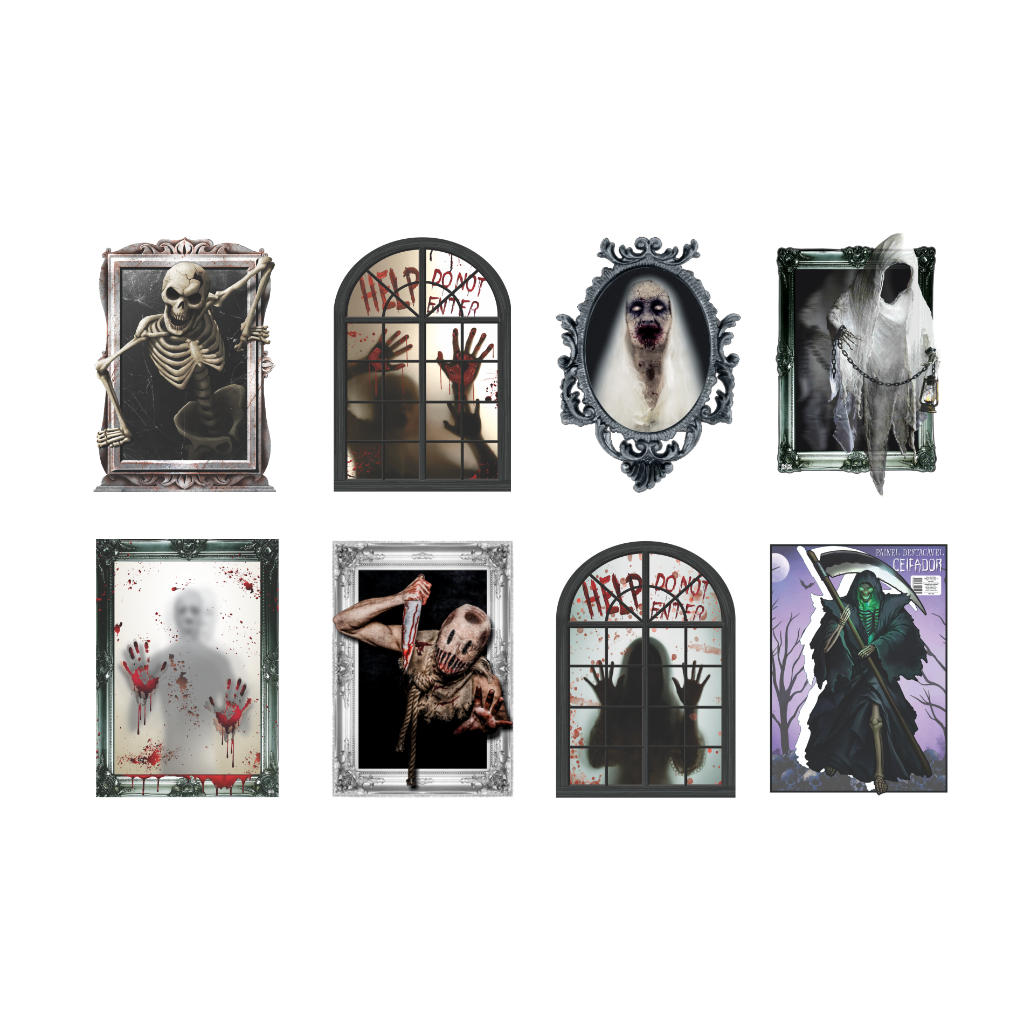 Painel Halloween- 70x50 cm - Escolha seu Modelo | Shopee Brasil