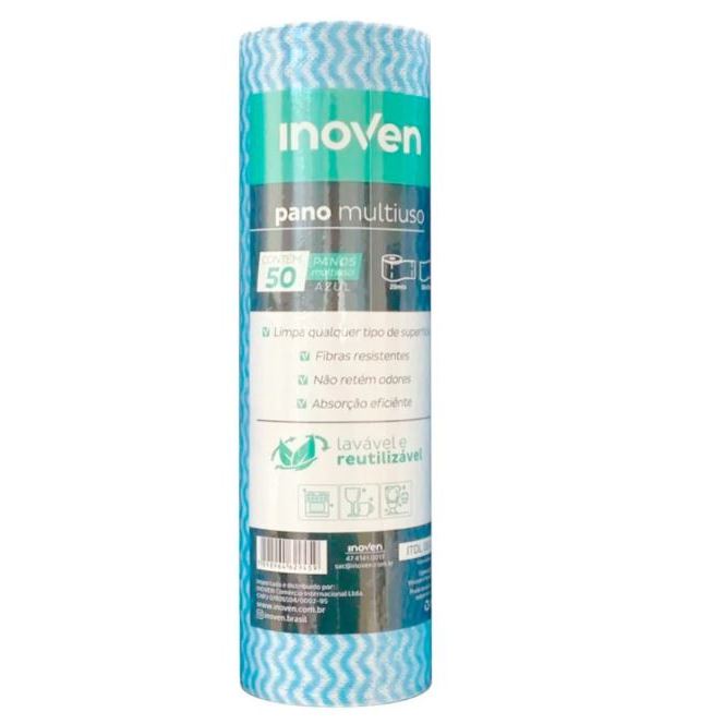 50 un. panos 1 Rolo Multiuso Tipo Perfex 28x50cm - Inoven | Shopee Brasil