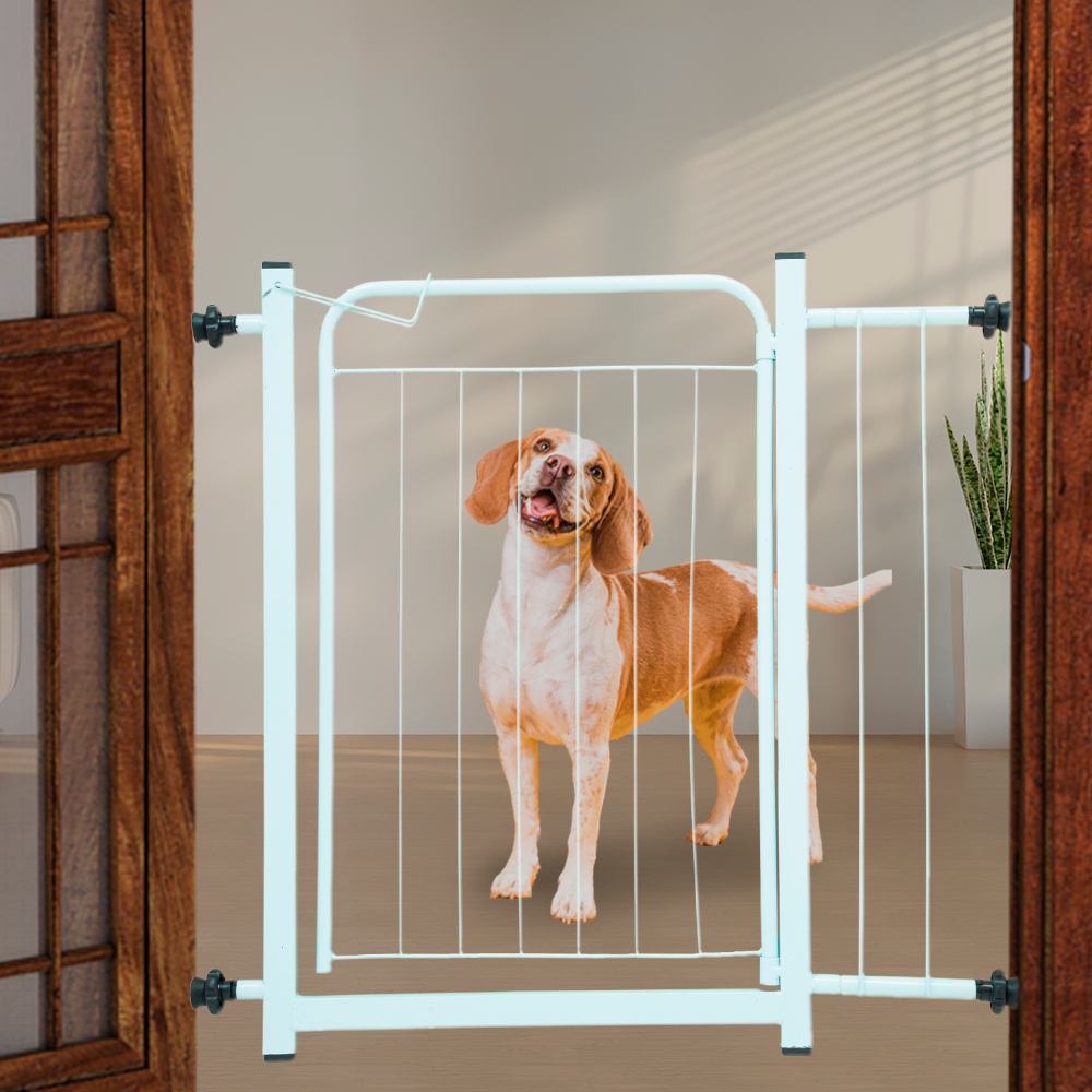 Portão Segurança Pet Grade Proteção 68cm Cães Bebês Acompanha Extensor ...