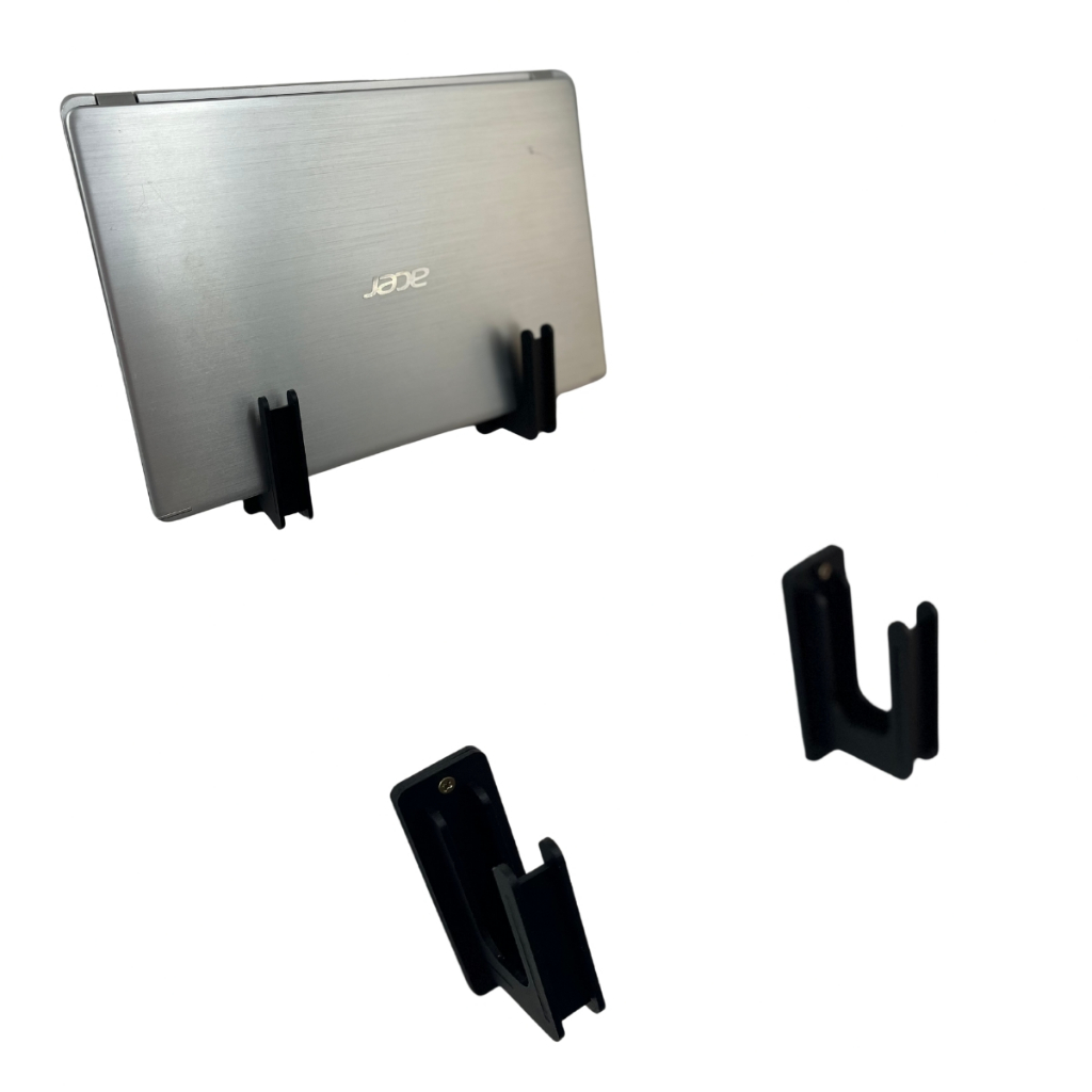 Suporte De Parede Para Notebook Universal + parafuso e bucha D3 MDF ...