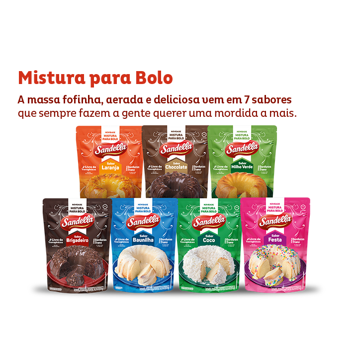Mistura Para Bolo 350 Gramas - 5 Unidades - Vários Sabores! | Shopee Brasil