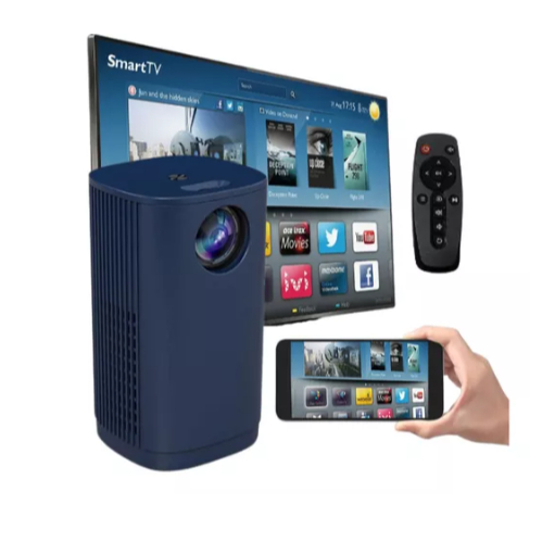 Mini Projetor Portátil T1 Espelhamento Celular Wi-fi Cor Brancoe Azul Voltagem 110v/220v ...