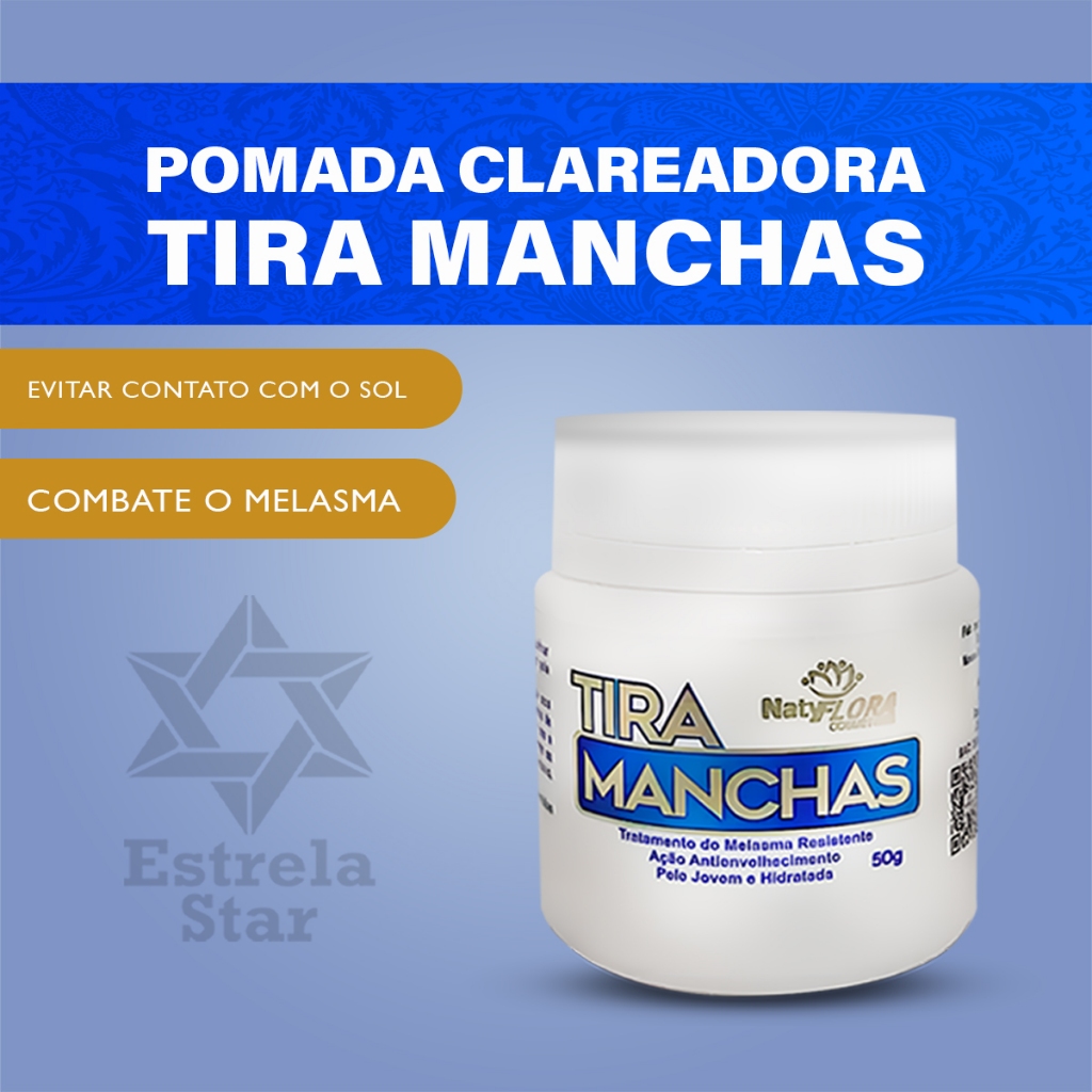 Pomada Clareadora Tira Manchas combate Antienvelhecimento, Espinha ...