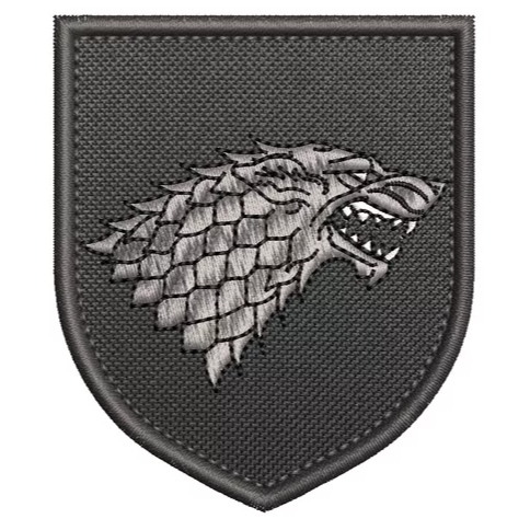 patch bordado stark familia lobo velcro | Shopee Brasil