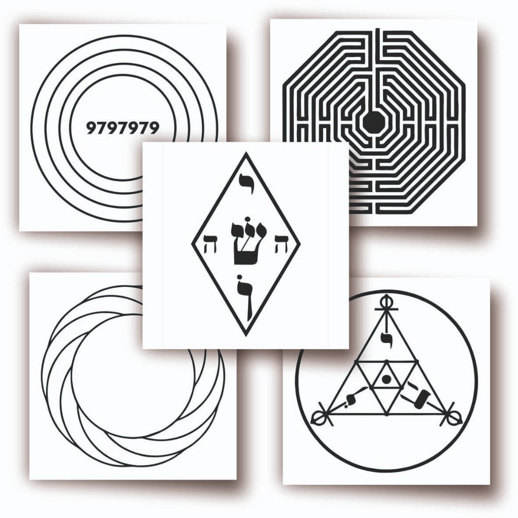 Kit com os 5 gráficos mais usados na radiestesia e radiônica em tamanho ...