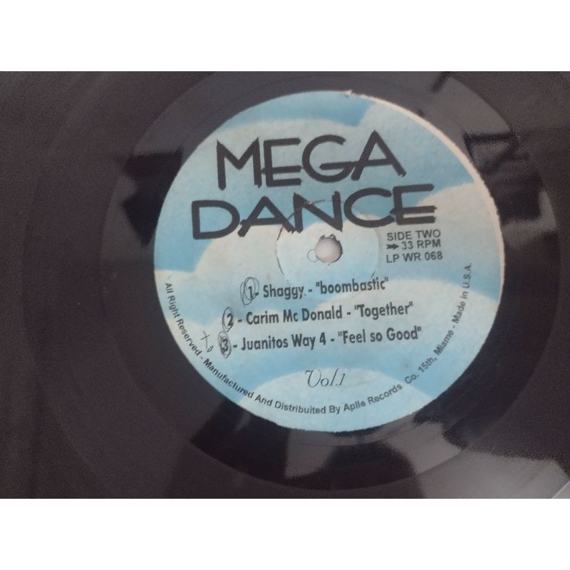 lp vinil mega dance vol 1 promo mix dance music | Shopee Brasil