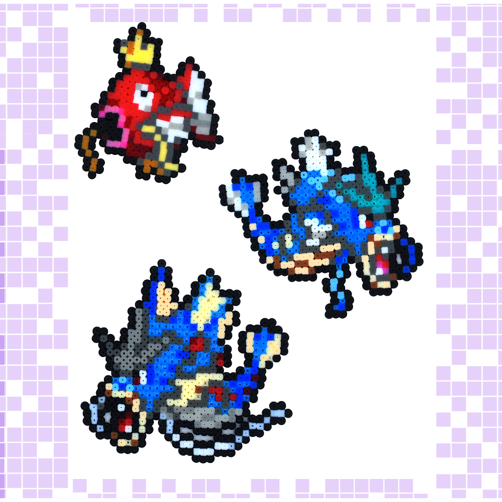 Pokemon Linha Evolutiva Magikarp, Gyarados, Mega Gyarados Chaveiro, Imã ...