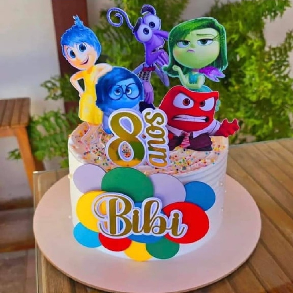 Topo de bolo Divertida Mente 2 - 3d | Shopee Brasil