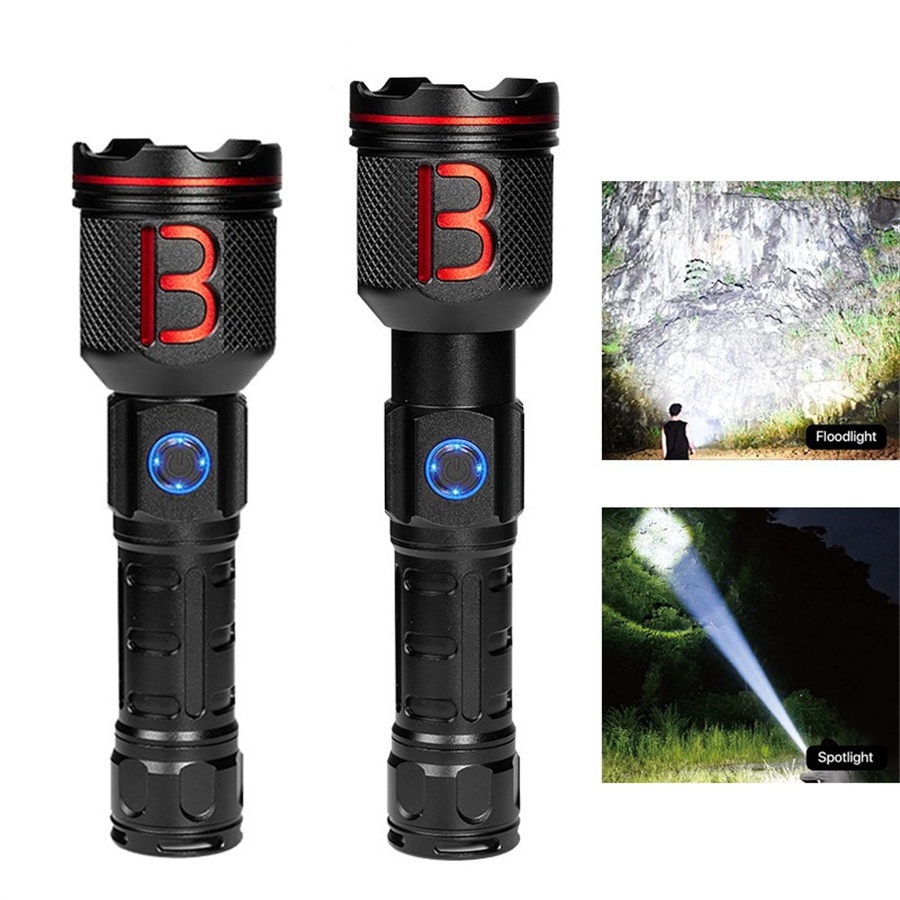 Lanterna Laser Zoom Telescópico Power Torch Iluminação Ao Ar Livre ...