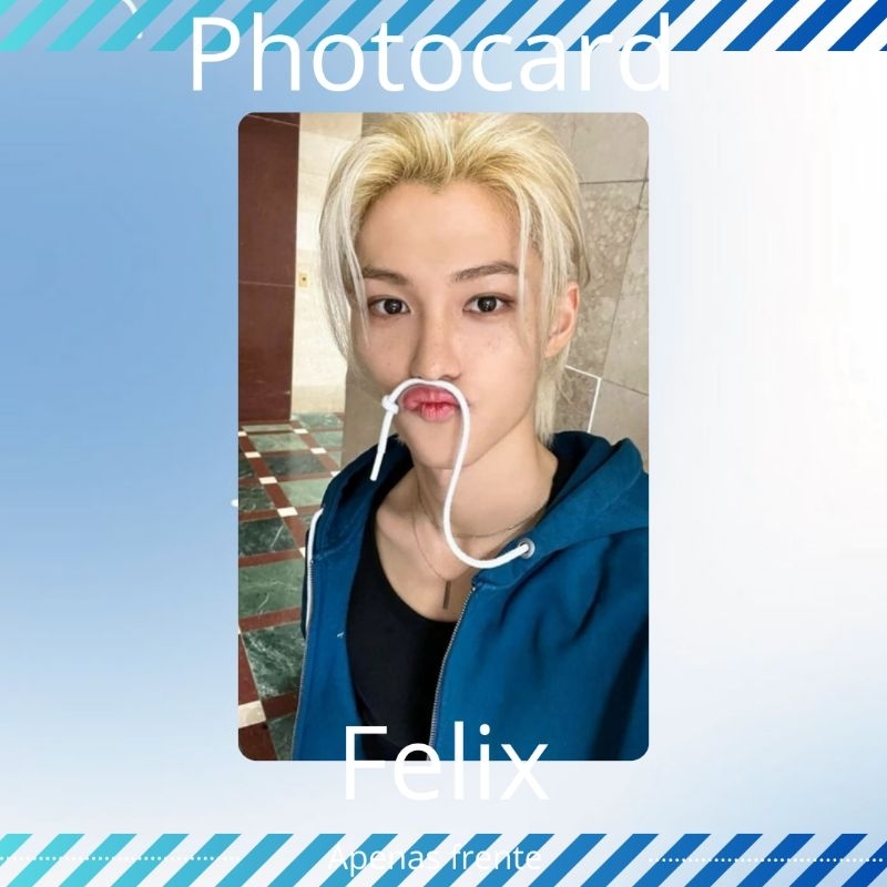 Photocard fanmade felix stray kids | Shopee Brasil