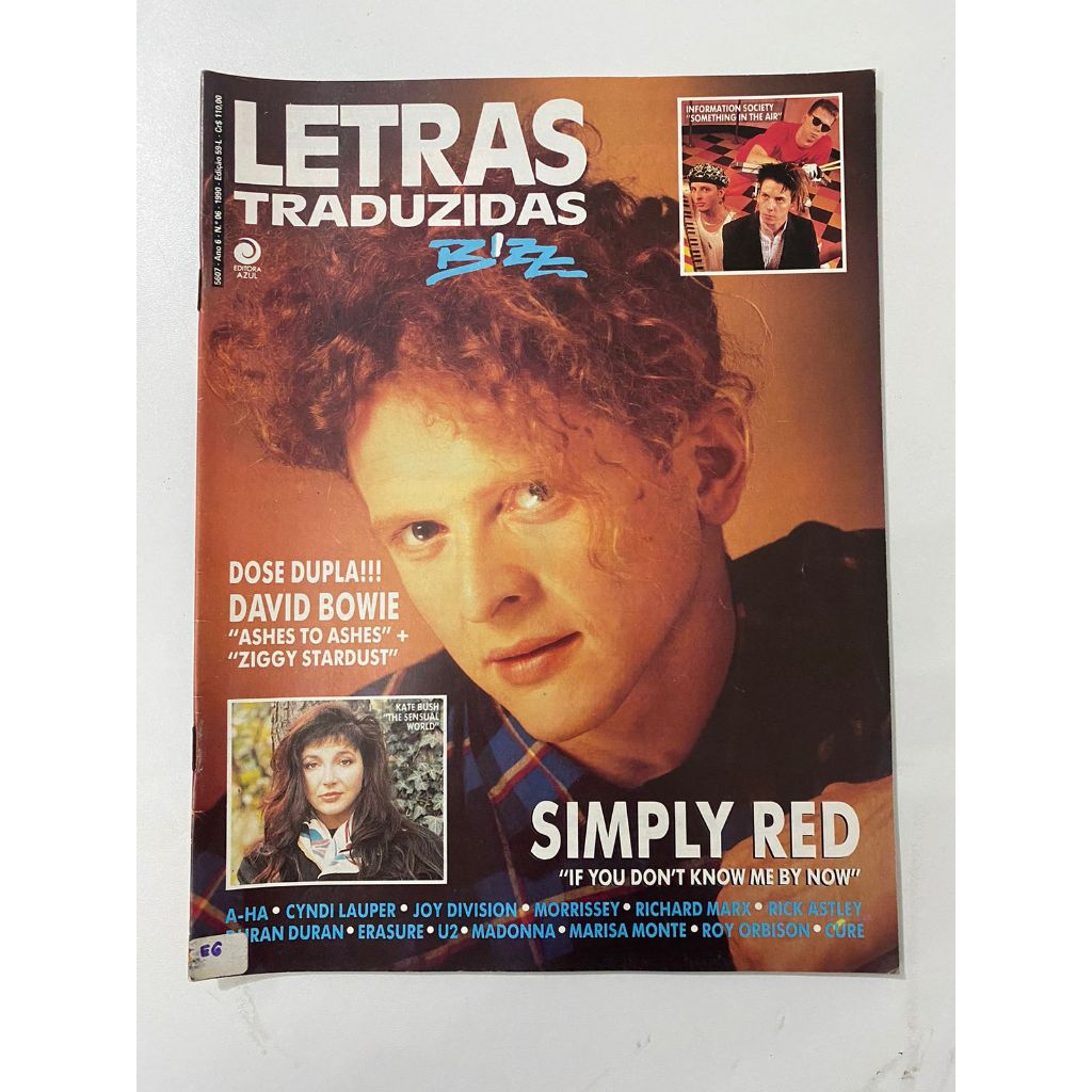 Revista Bizz 6 Letras Traduzidas Cyndi Lauper Madonna 9915 | Shopee Brasil