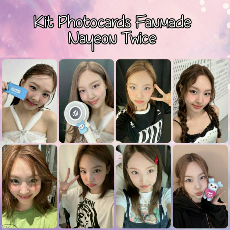 Kit Photocards Fanmade Twice Nayeon Jeongyeon Momo Sana Jihyo Mina Dahyun Chaeyoung Tzuyu ...