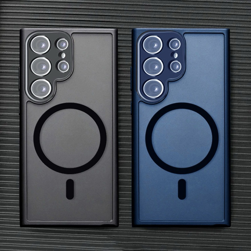 CAPA CAPINHA FOSCA MAGNÉTICA LUXO PARA O SAMSUNG GALAXY S23 FE, S21 FE, S24 - Faz a Boa!