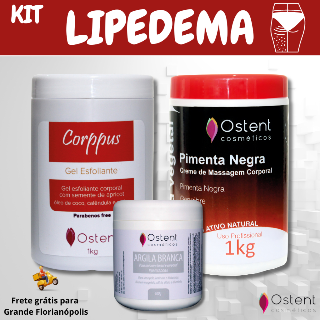 Kit para massagem Lipedema Ostent Cosméticos | Shopee Brasil