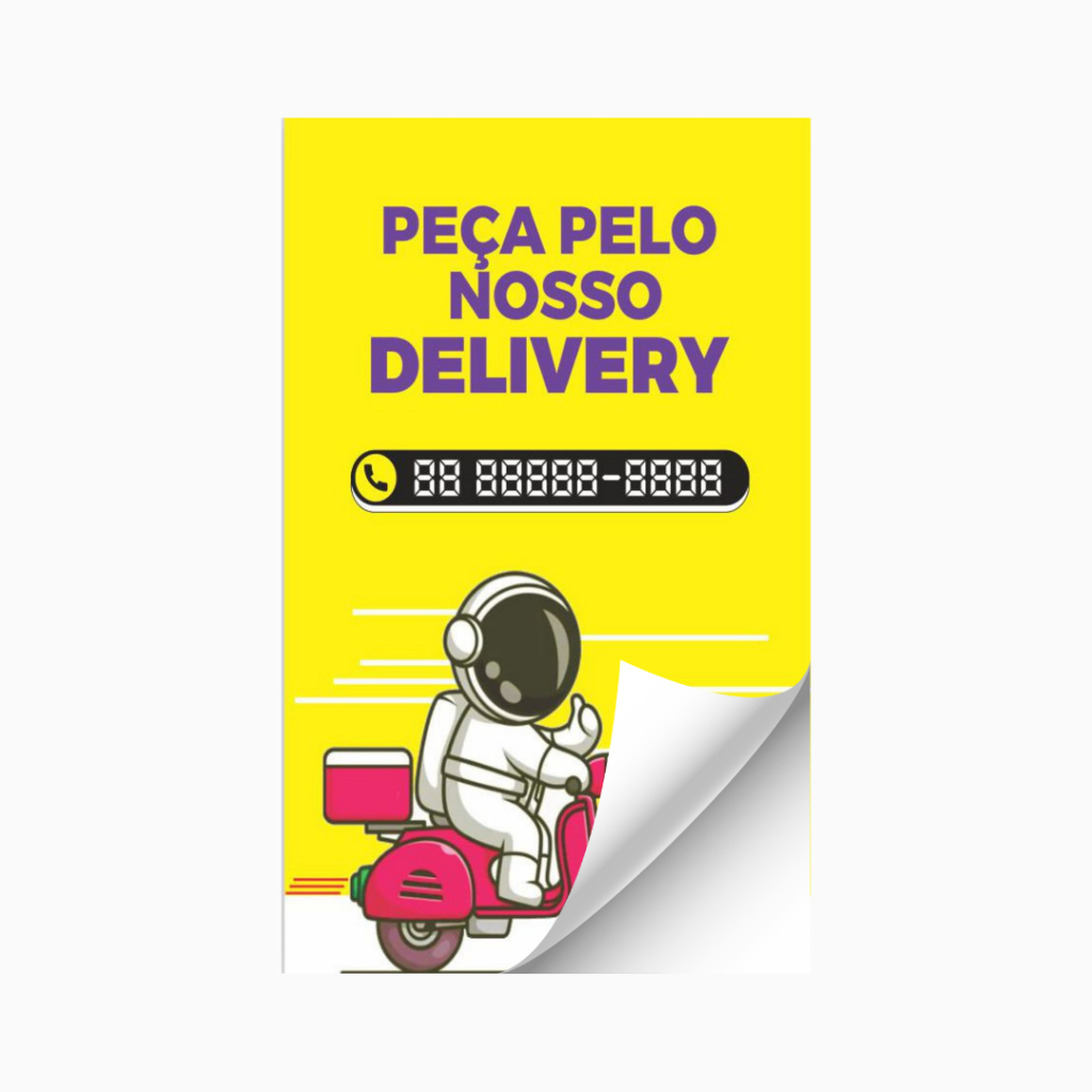Adesivo/Cartaz pronto tema: Delivery CTZ 128 Arte Pronta | Shopee Brasil