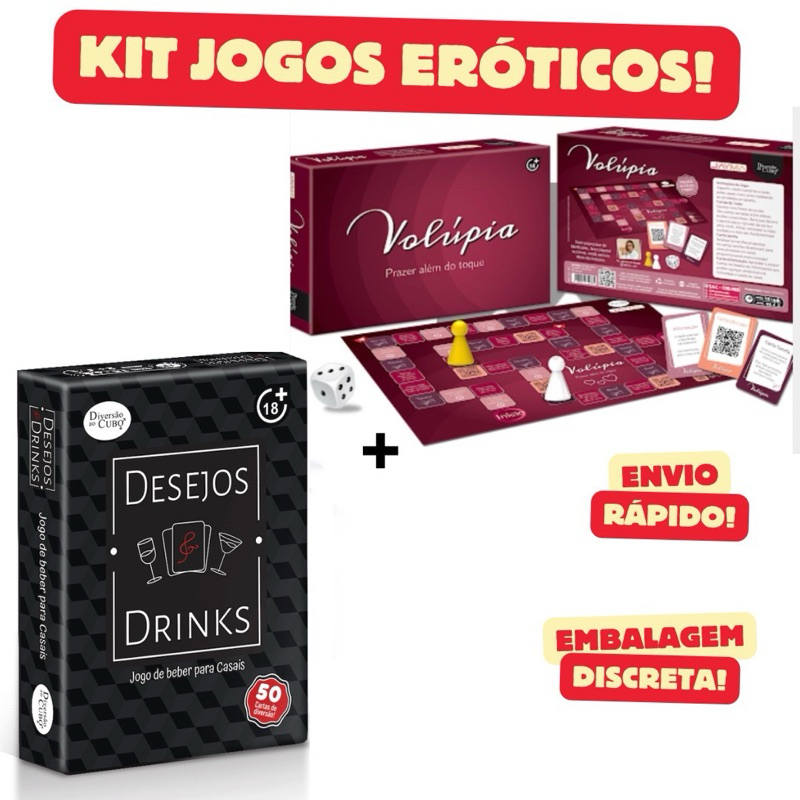 Jogo de Cartas Desejos e Drinks Baralho Erótico para casal namorados ...