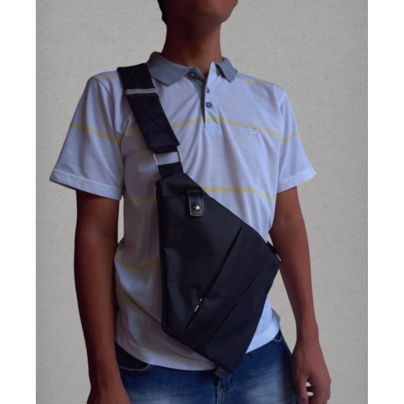 Pochete Transversal com zíper escondido | Shopee Brasil
