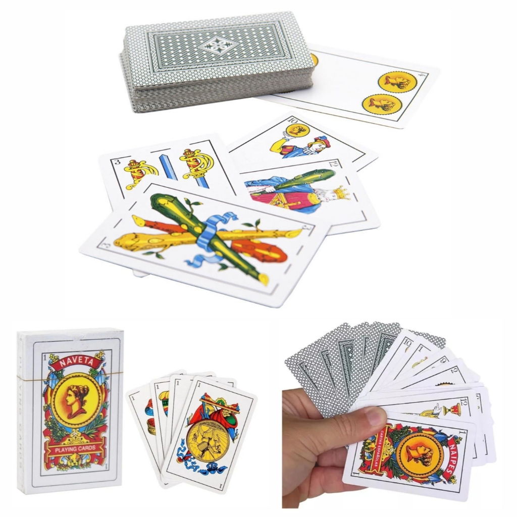 Kit Baralho Espanhol Truco Tradicional 40 Cartas Papel Canastra Naveta ...