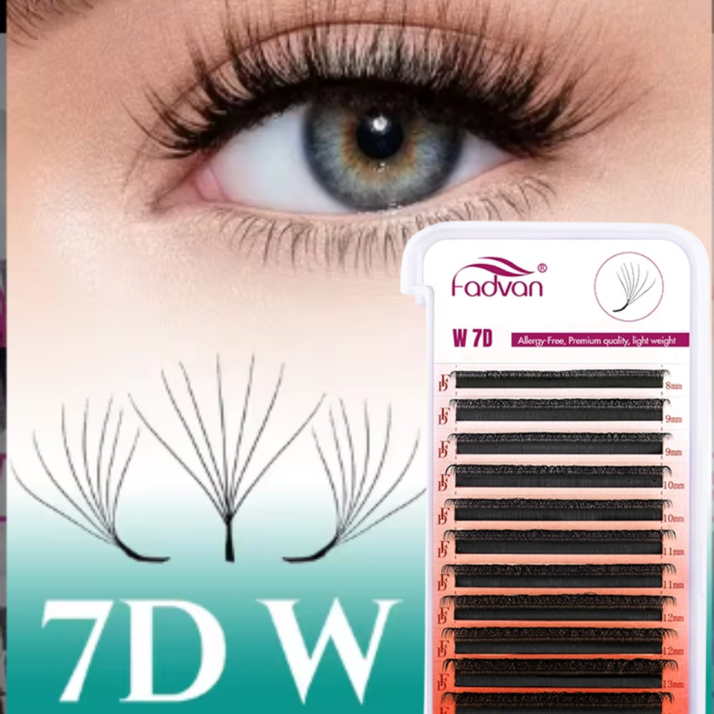 Cílios Fadvan W Shape 3D, 4D, 5D, 6D, 7D, 8D, 6D(3D doble),8D(4D doble ...