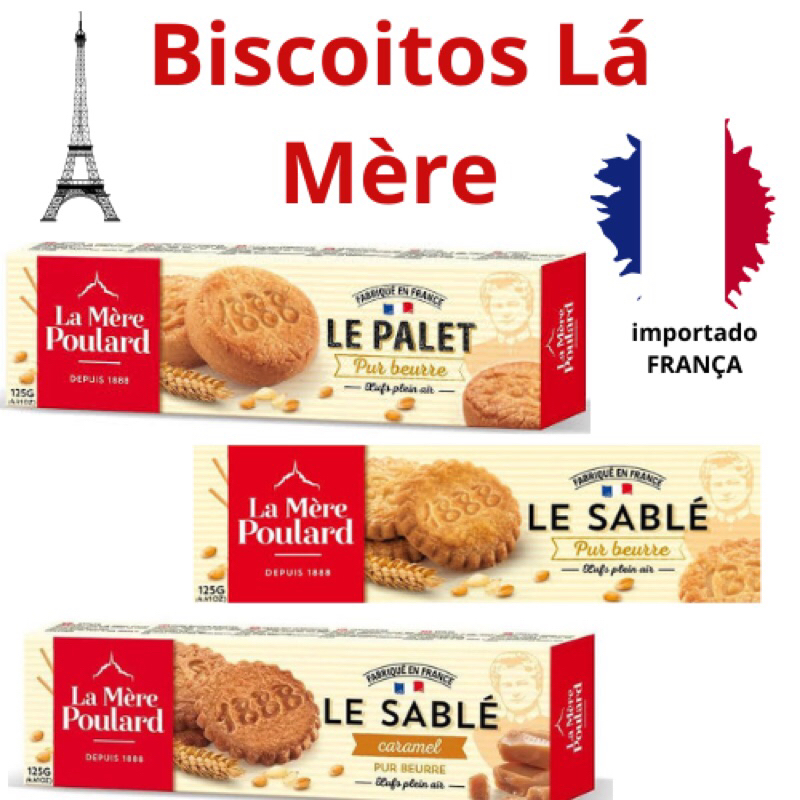 Biscoitos Amanteigados Importados 1 UNIDADE Biscoitos Franceses ...