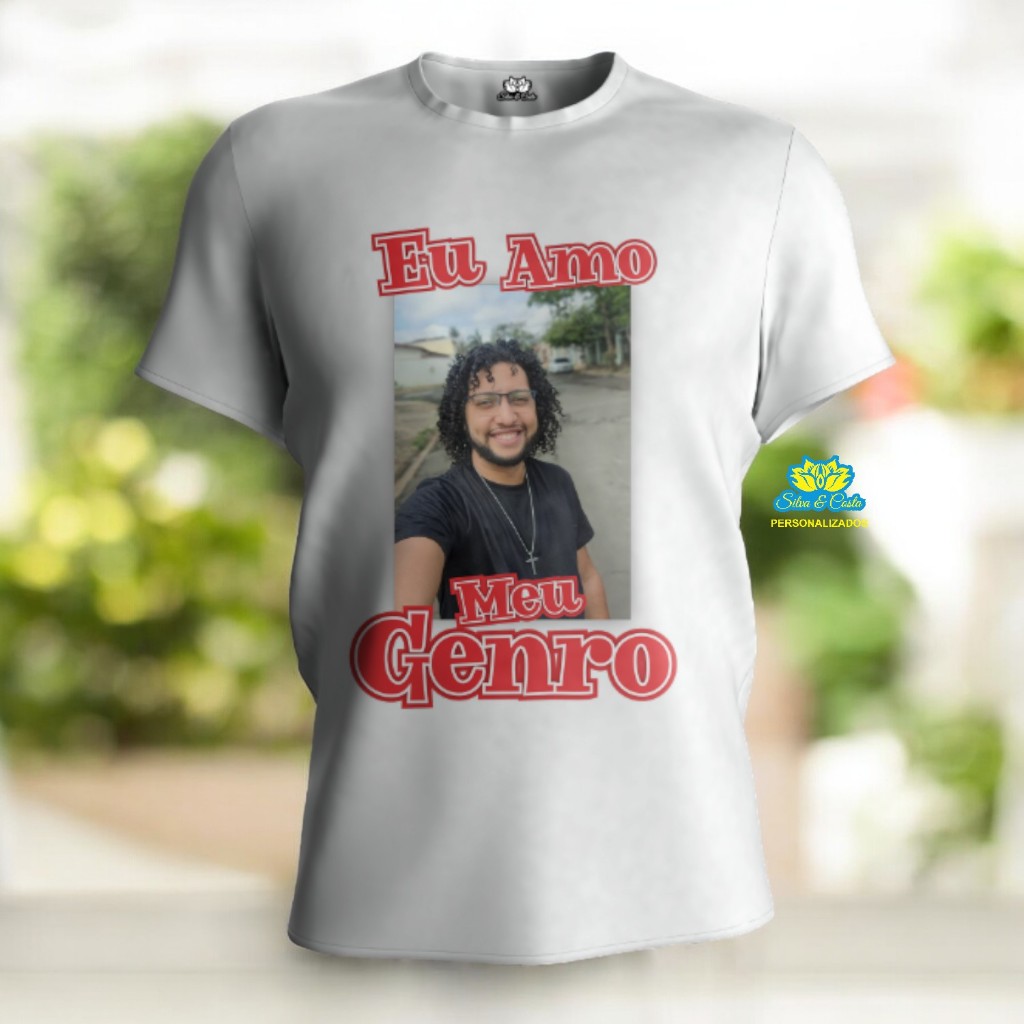 Camiseta Personalizada Eu Amo Meu Genro Presente | Shopee Brasil