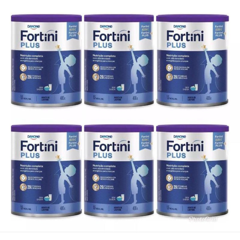 kit com 6 Fortine plus sem sabor 400g | Shopee Brasil