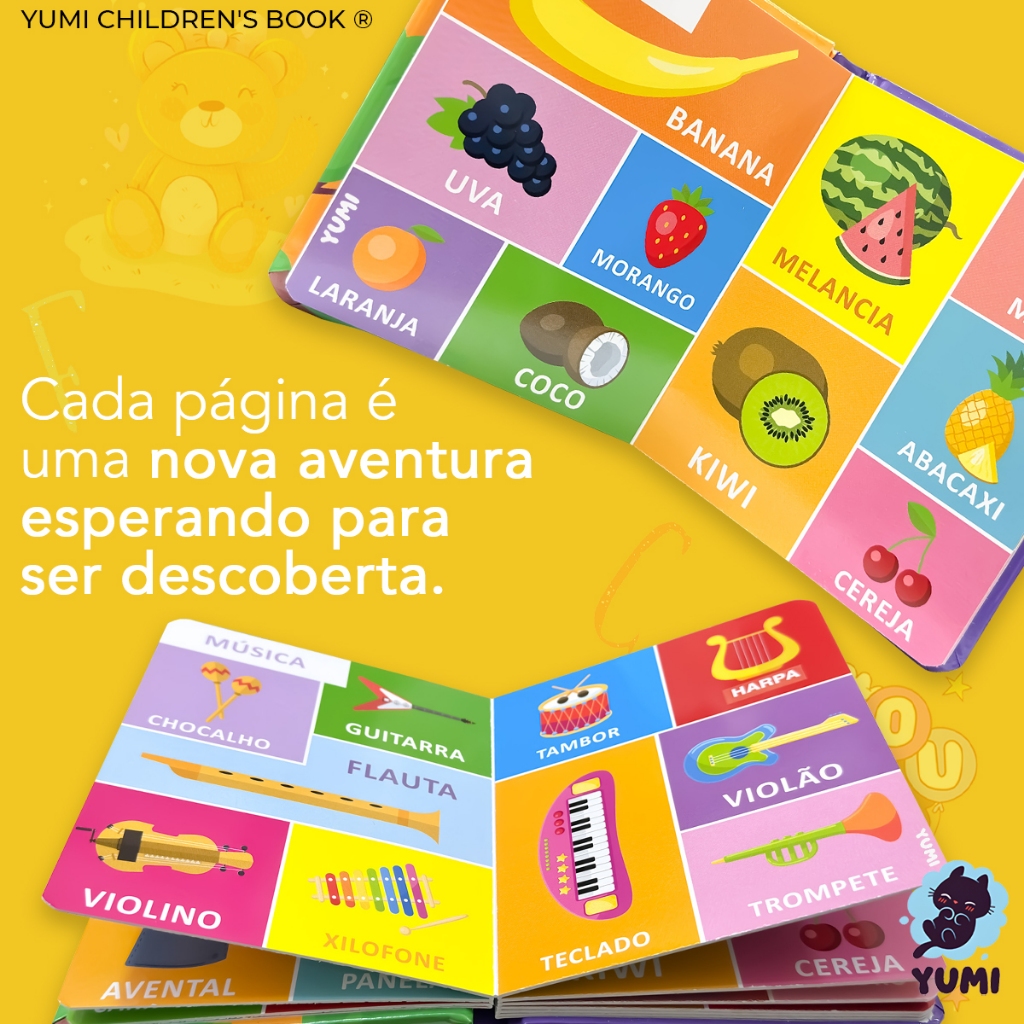 Livro Infantil Bebê Minhas Primeiras 100 Palavras Capa Dura Premium ...