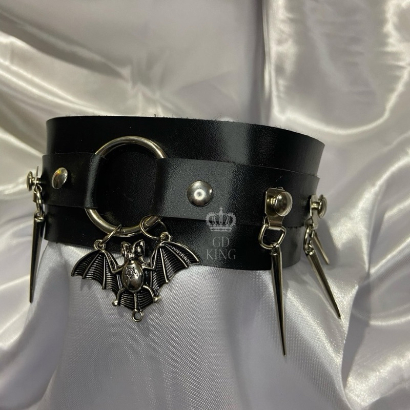 Choker com Spikes e Morcego Punk Gotico K-pop E-Girl | Shopee Brasil