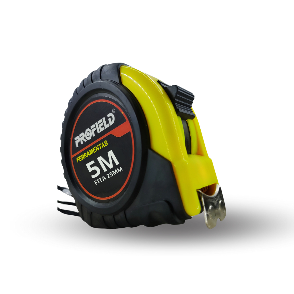 Trena Emborrachada 5m X 25mm Profissional Amarelo, Azul e Vermelho ...