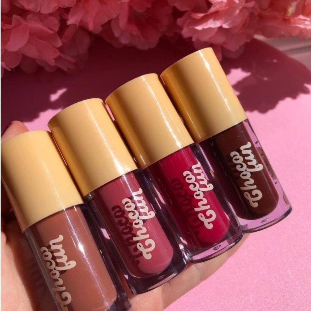 Kit C/4 Tint Cream Choco Fun Labial Fenzza Chocolate | Shopee Brasil