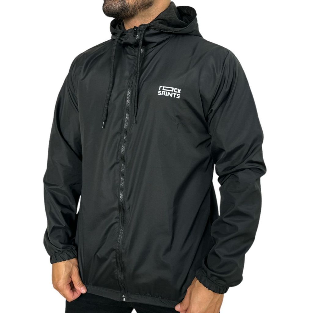 Jaqueta Corta Vento FORRADA Masculina Impermeável 100% Forrada Premium ...