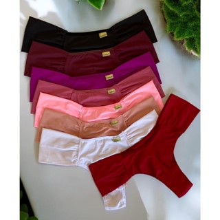 Kit 10 Calcinha Pala Larga Fio Duplo Conforto Microfibra Lingerie Cos ...