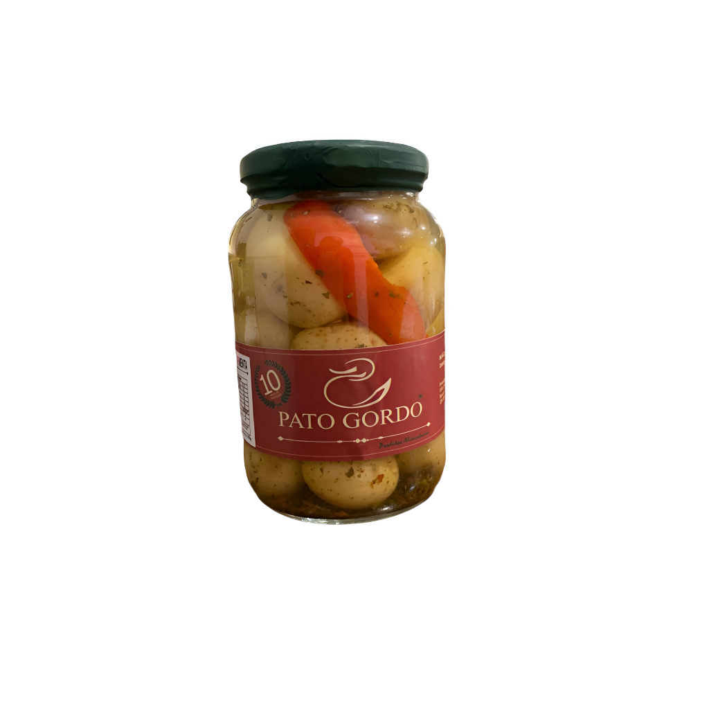 Picles De Batata Com Pimenta Em Conserva Pato Gordo 380g | Shopee Brasil