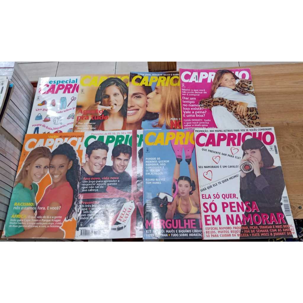 Revistas Capricho - 1995 (8 unidades) | Shopee Brasil