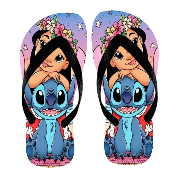 Chinelo feminino Lilo Stitch Fofo sandalia Personalizado | Shopee Brasil
