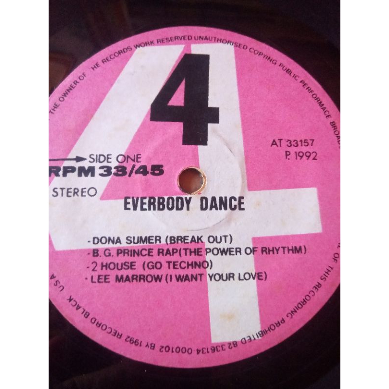 LP Everybody Dance vol 4 --- LEE MARROW 1992 IMPORTADO | Shopee Brasil